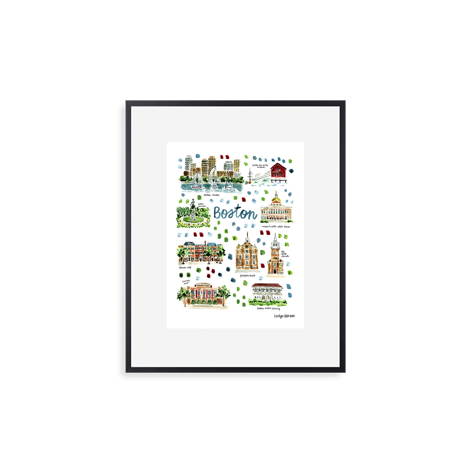 "Boston, MA" Fine Art Print – Evelyn Henson