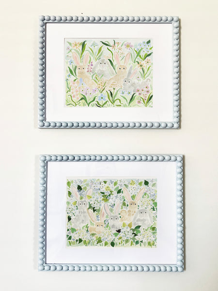 The "Bunnies by the Garden" Fine Art Print – Evelyn Henson