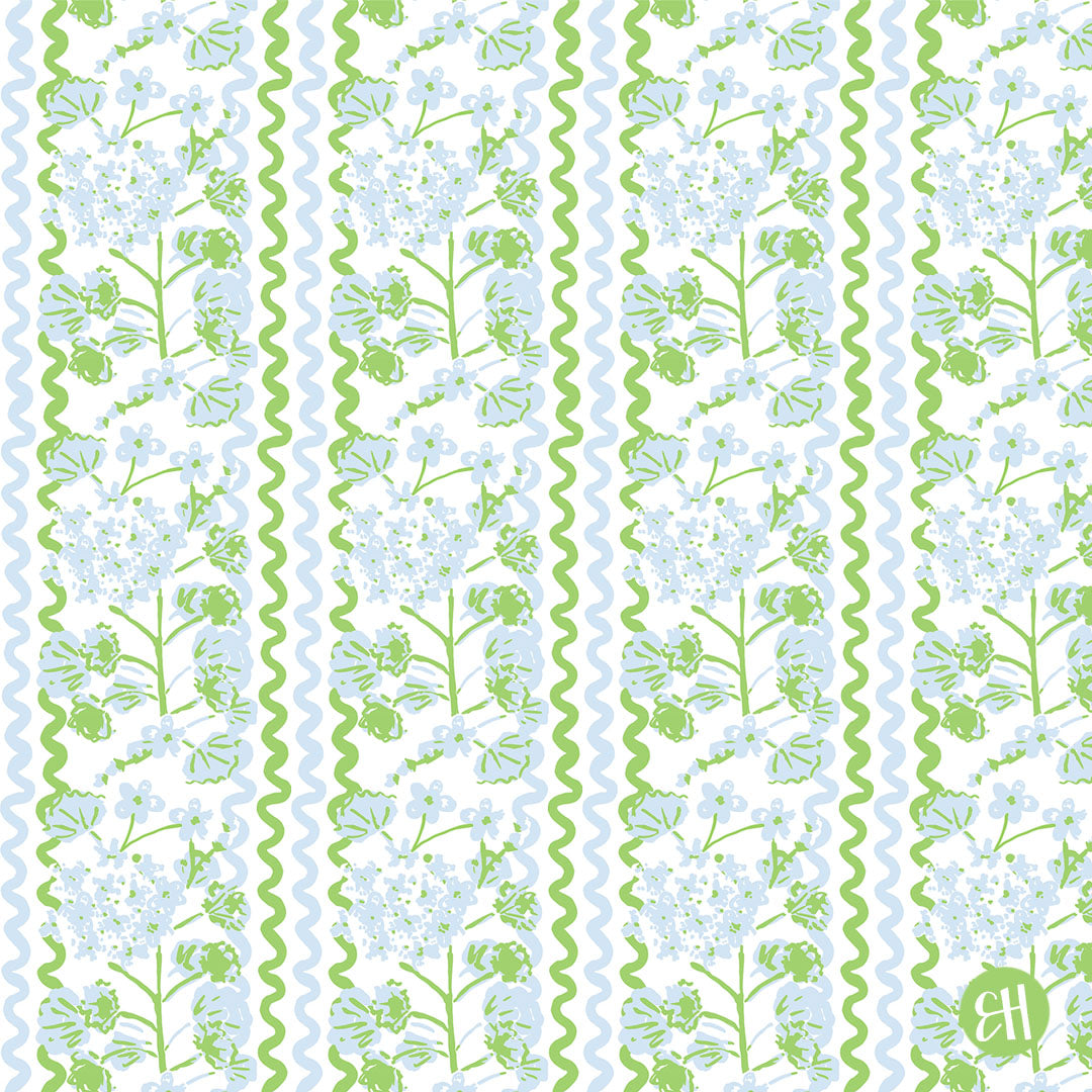 Garden Rio Fabric- Blue – Evelyn Henson