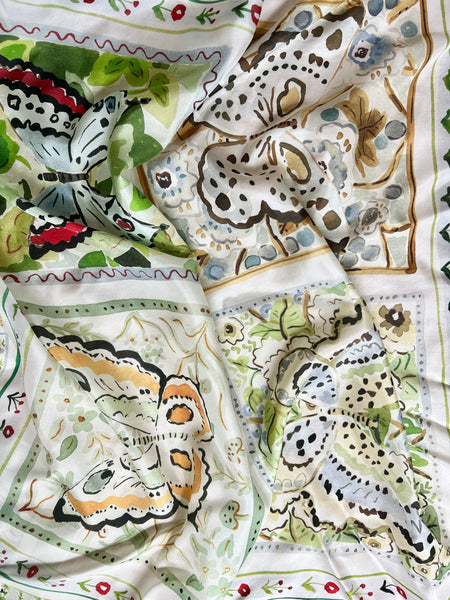 Papillon Jardin Scarf – Evelyn Henson