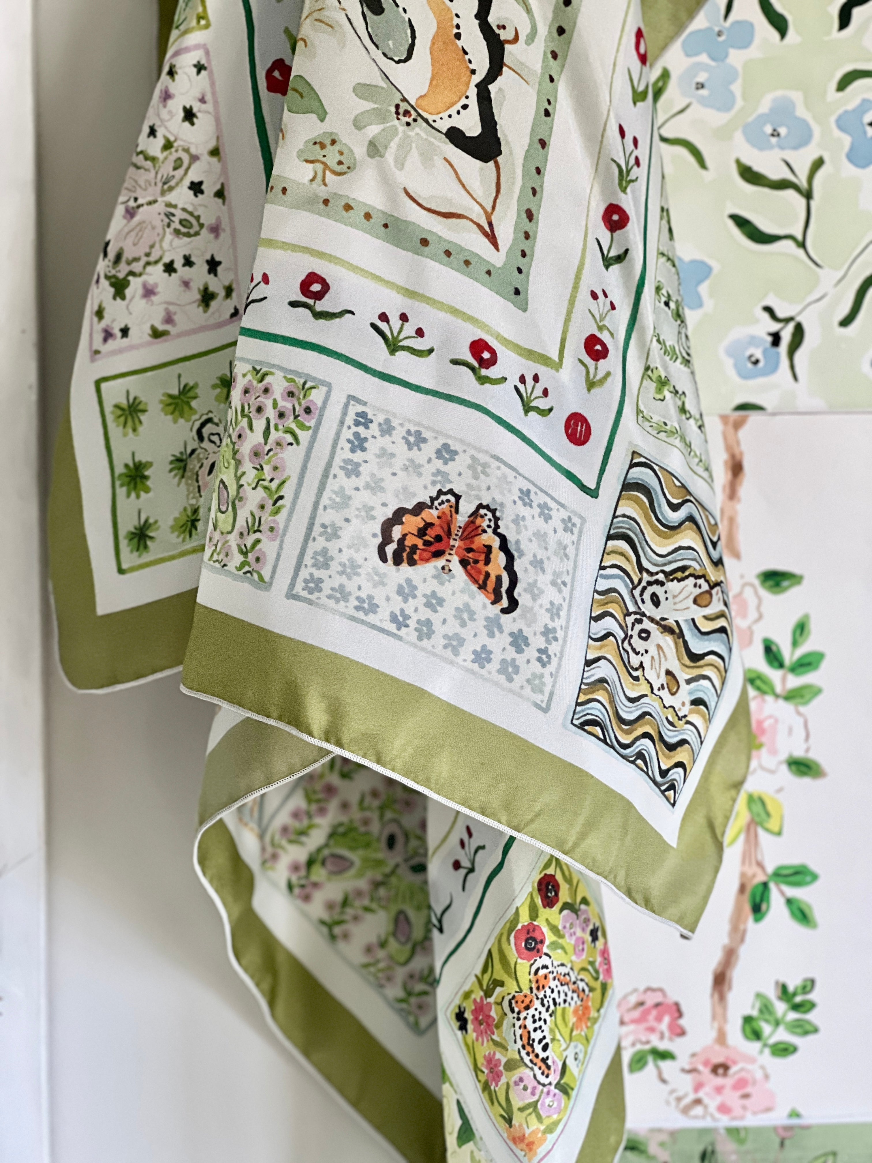 Papillon Jardin Scarf – Evelyn Henson