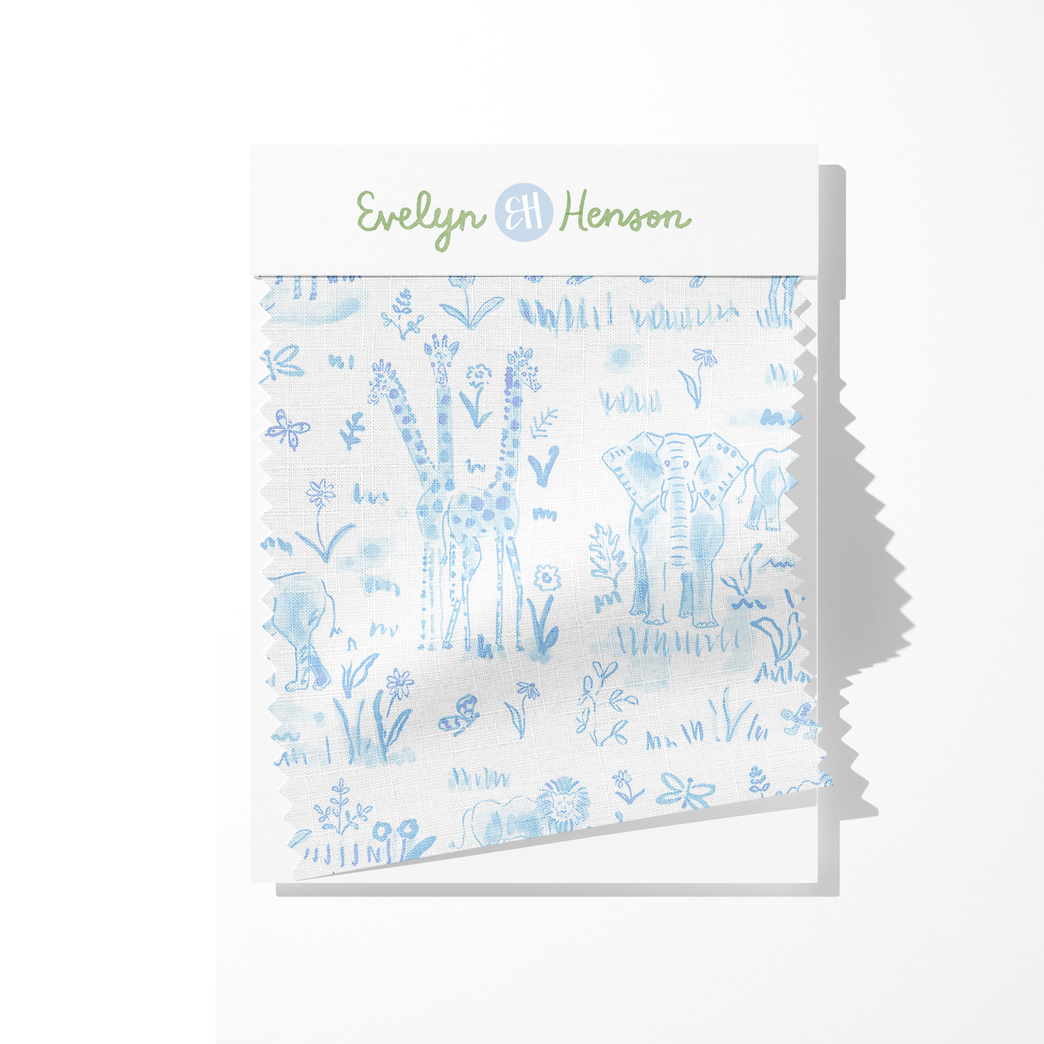 Safari Fabric- Blue – Evelyn Henson