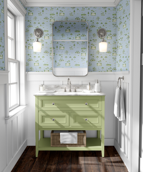 Kyger Blue Wallpaper – Evelyn Henson