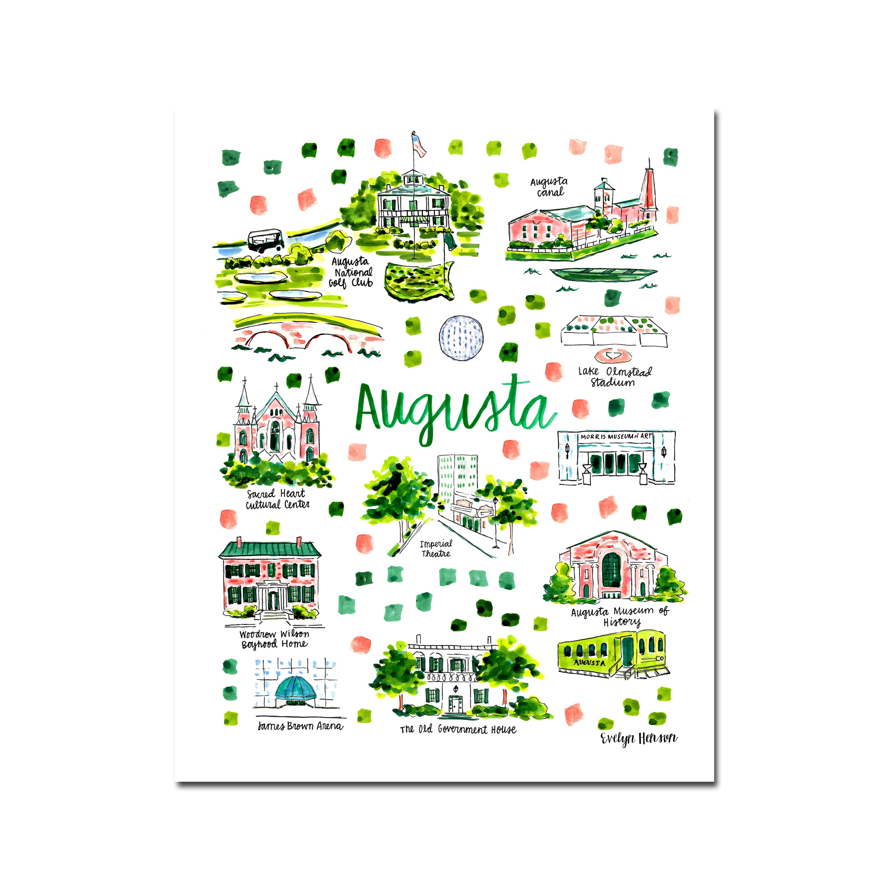 "Augusta, GA" Fine Art Print – Evelyn Henson