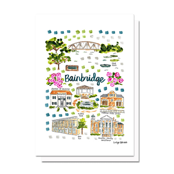 Bainbridge, GA Map Card – Evelyn Henson