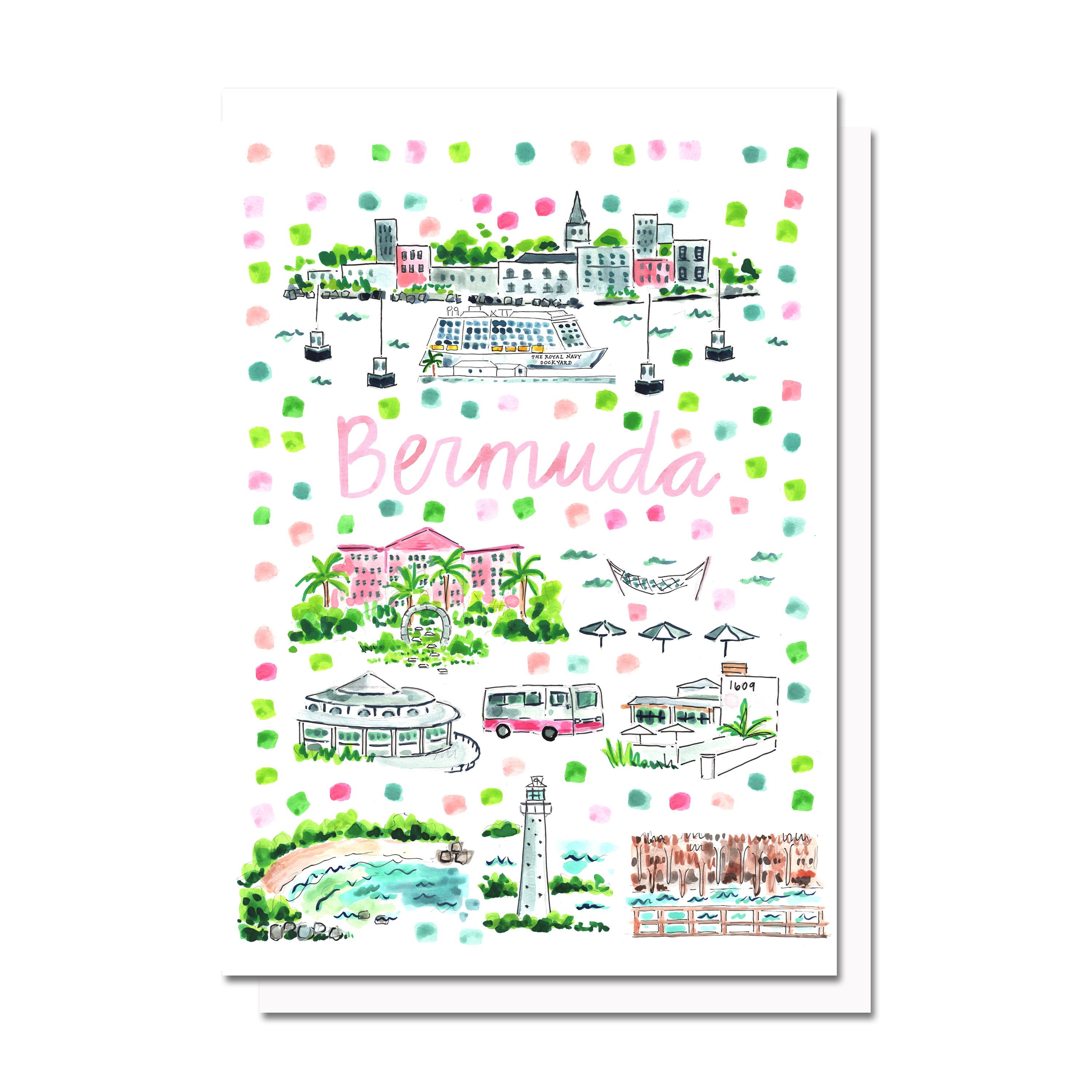 Bermuda Map Card – Evelyn Henson