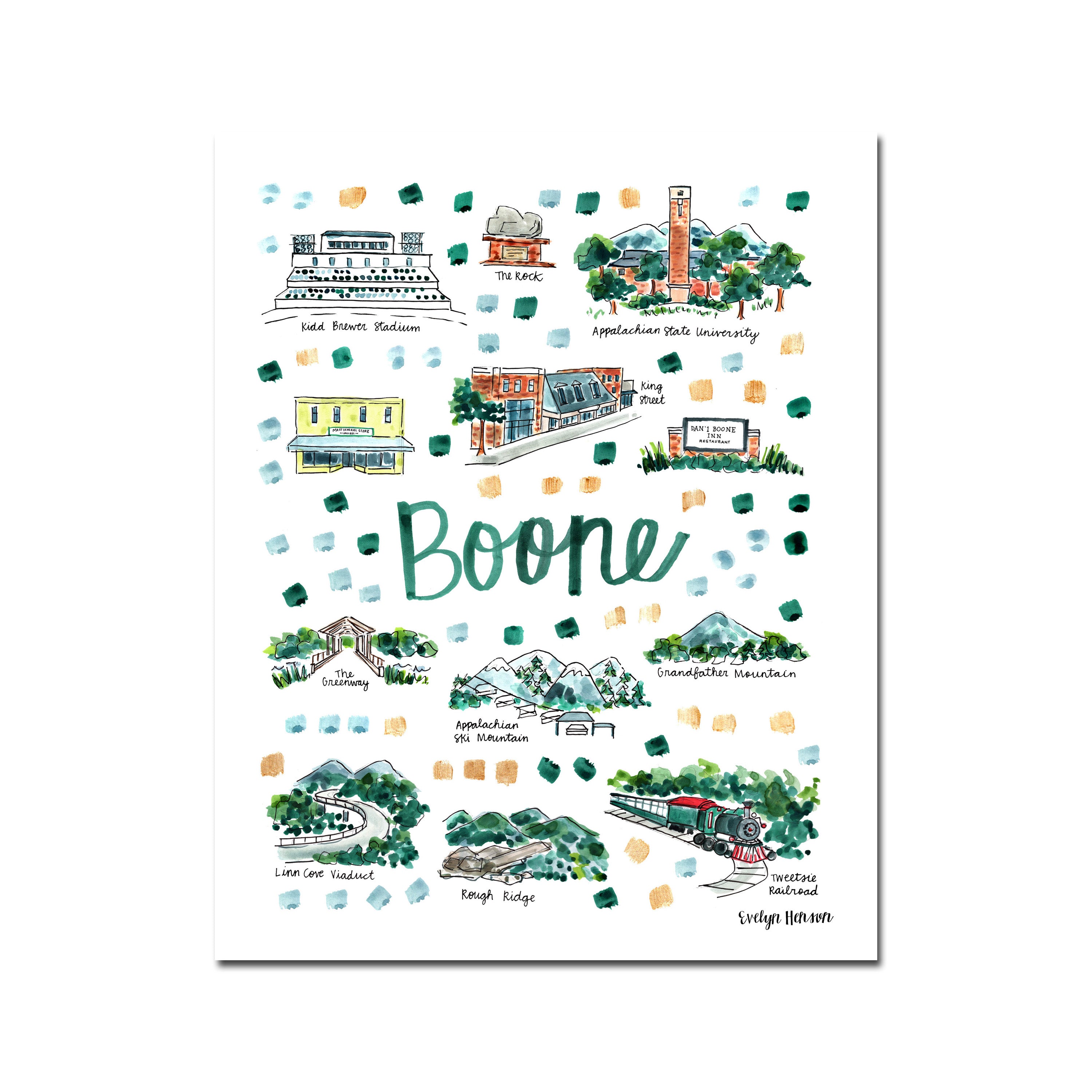 "Boone, NC" Fine Art Print – Evelyn Henson