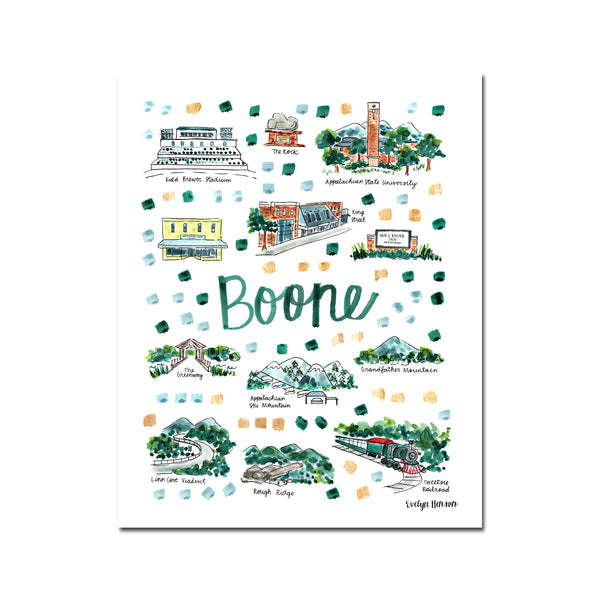 "Boone, NC" Fine Art Print – Evelyn Henson