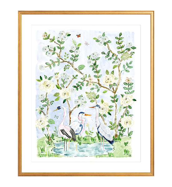 The "Chinoiserie Blues No. 1" Fine Art Print – Evelyn Henson