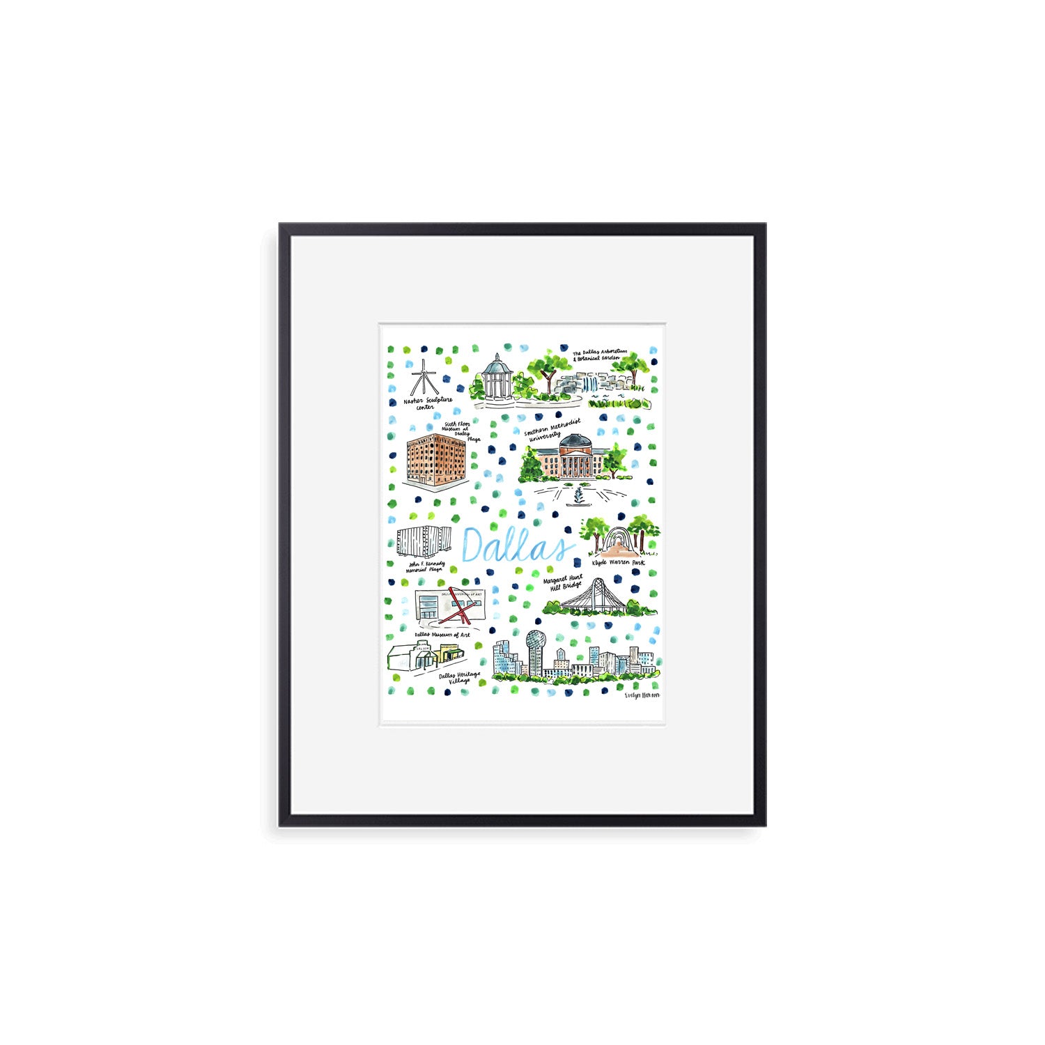 "Dallas, TX" Fine Art Print – Evelyn Henson