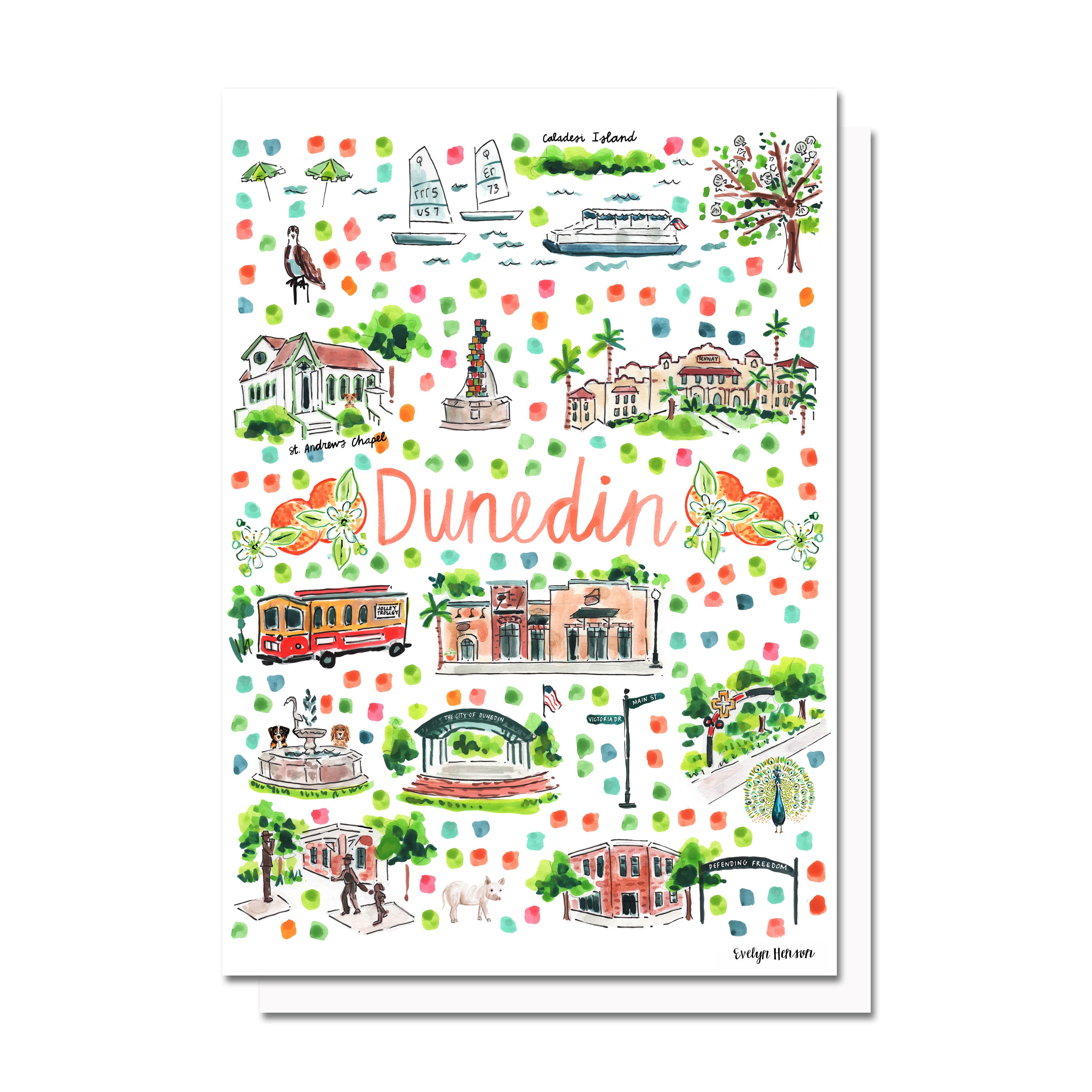 Dunedin, FL Map Card – Evelyn Henson