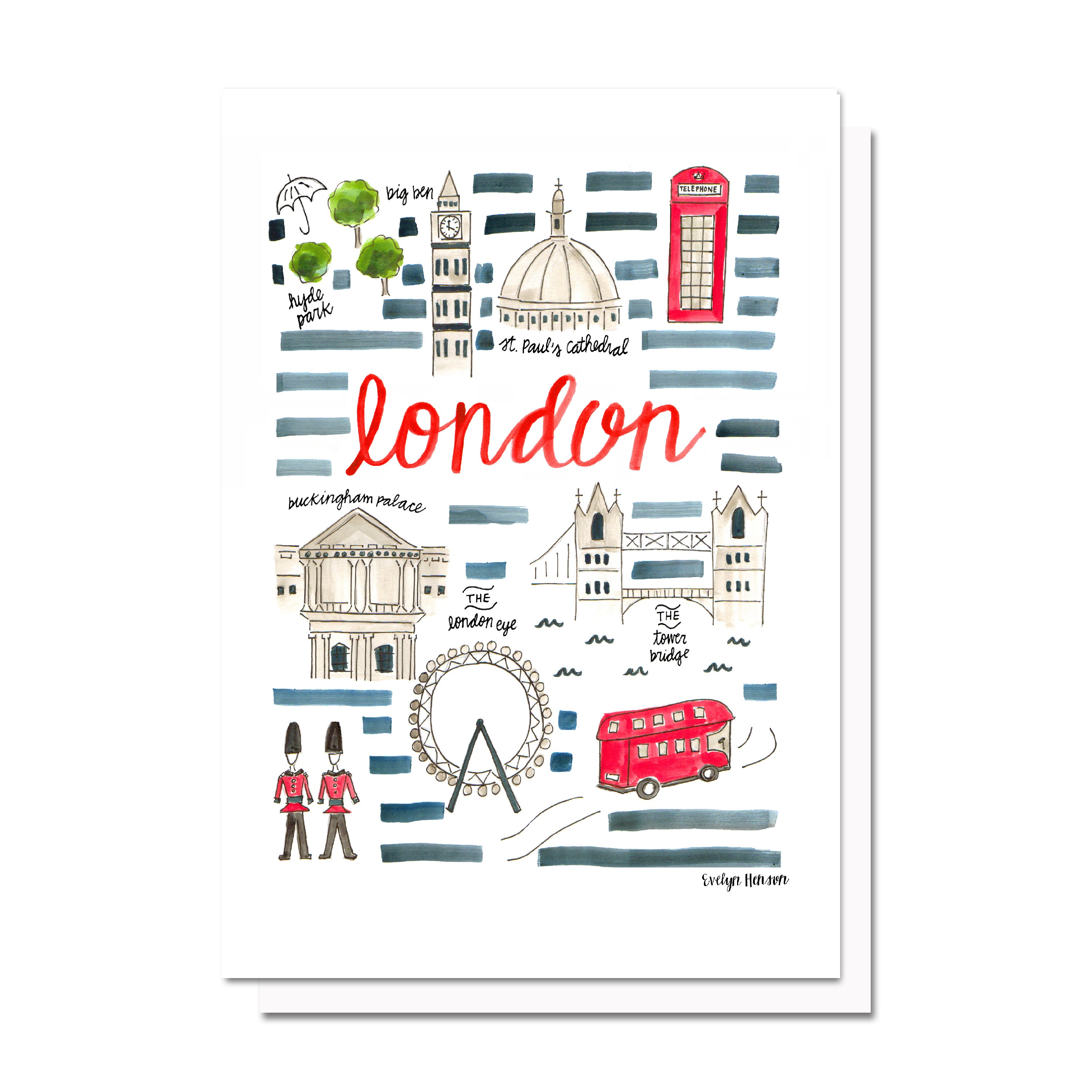 London Map Card – Evelyn Henson
