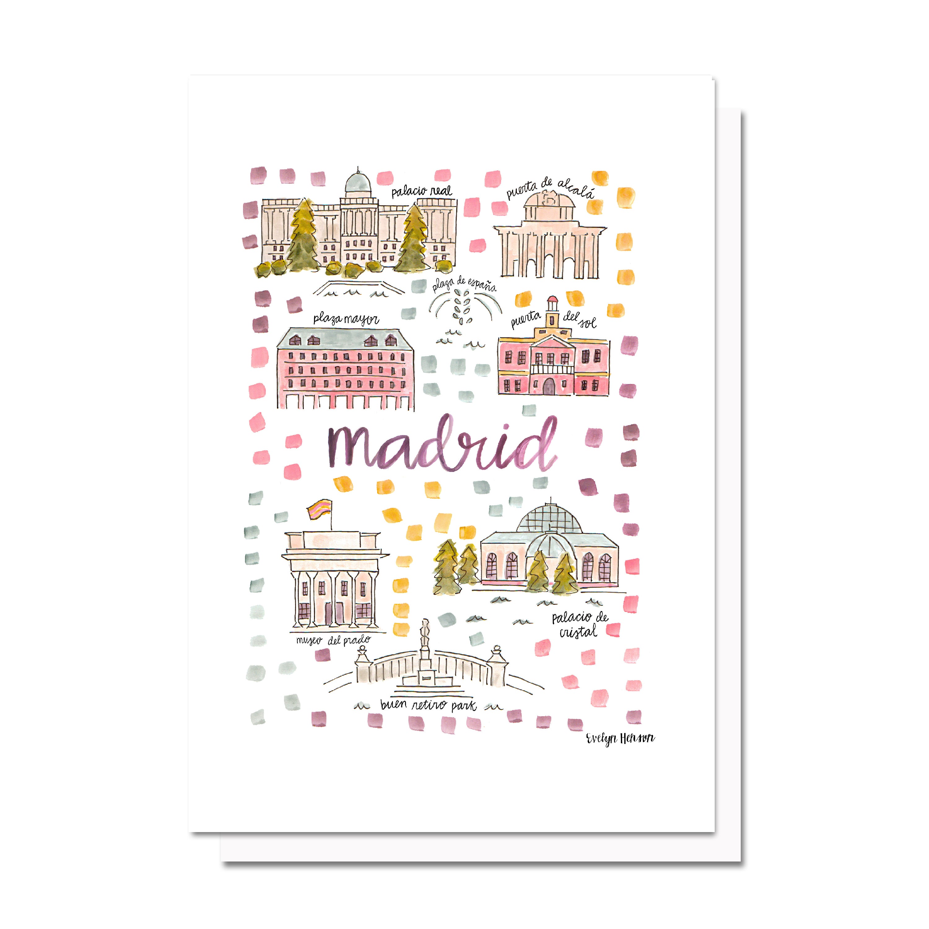 Madrid Map Card – Evelyn Henson