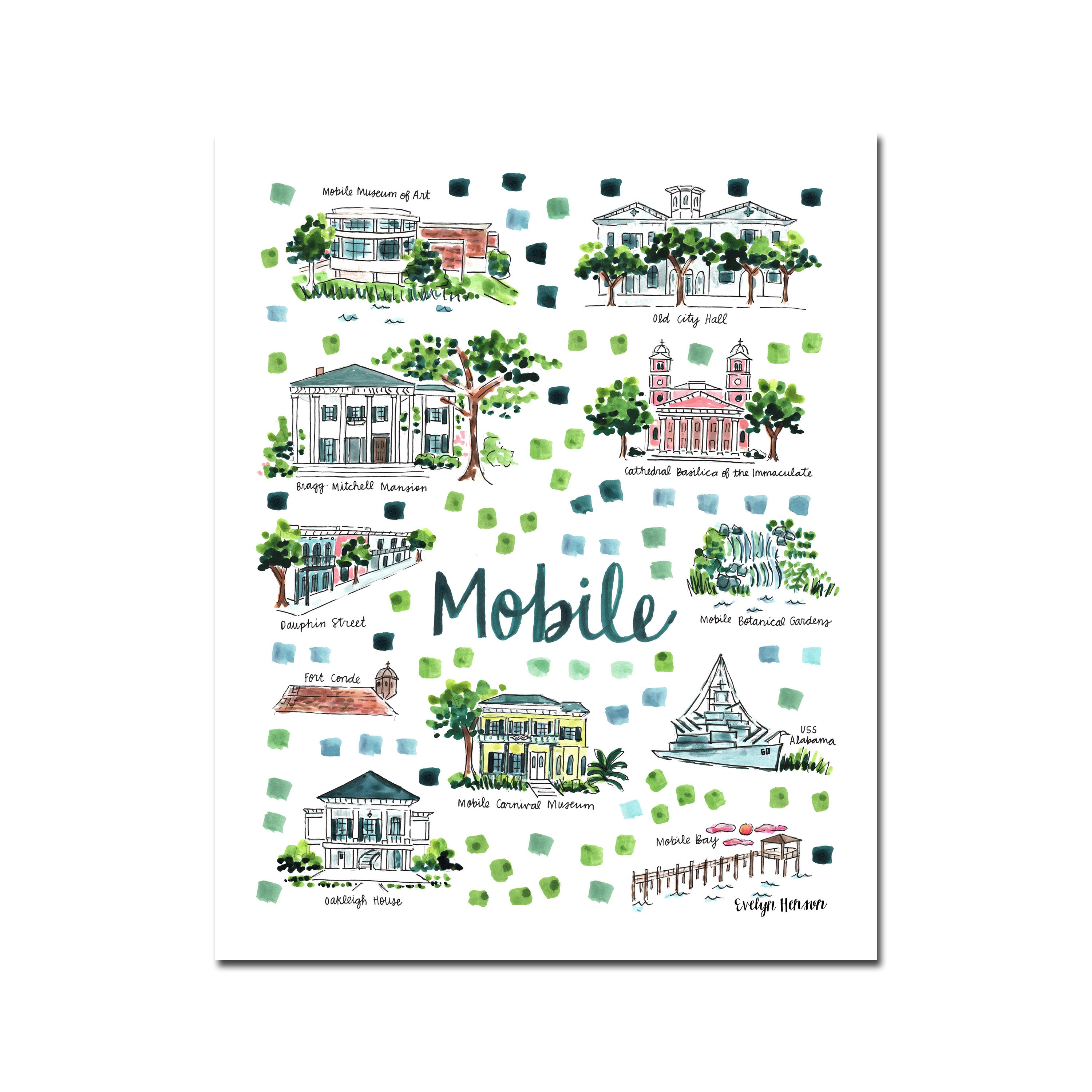 "Mobile, AL" Fine Art Print – Evelyn Henson