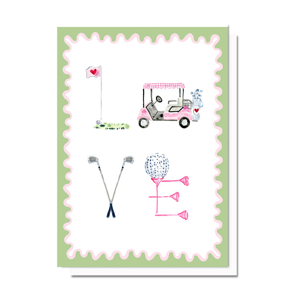 Golf Love, Printable Card Download – Evelyn Henson